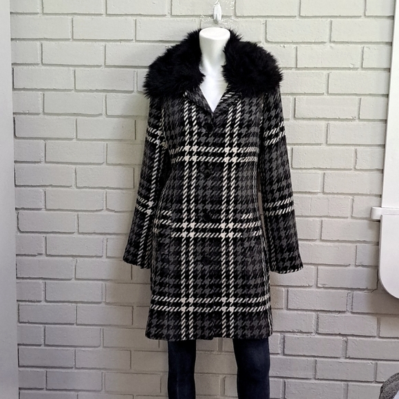 Xhilaration | Jackets & Coats | Xhlilration Blackgraywhite Faux Fur ...
